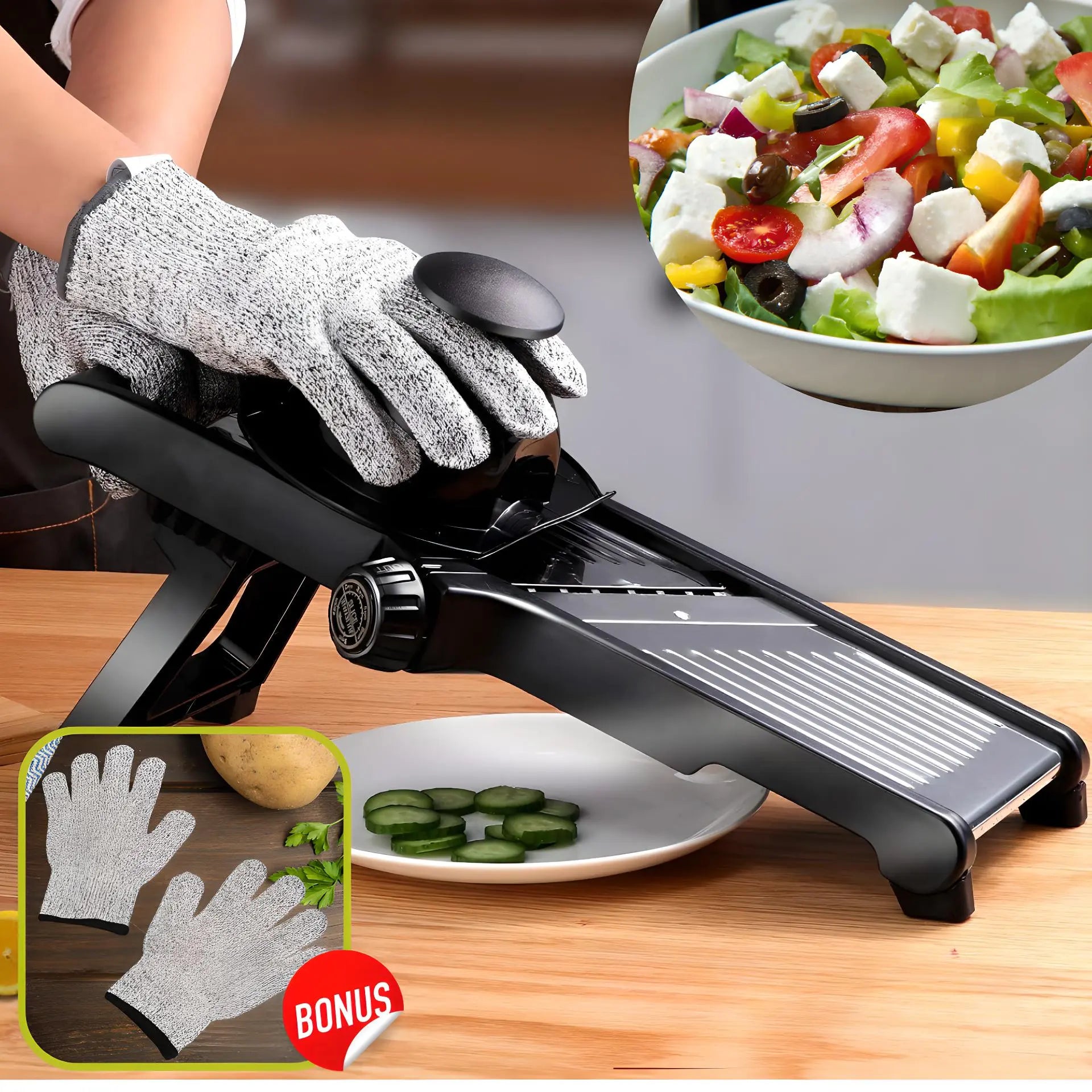 MANDOLINE JAPONAISE | KUMOSLICER™ NOIRE - Smarty Chef